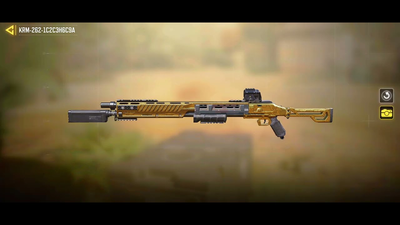 KRM gold camo in codm #callofduty #codm - YouTube