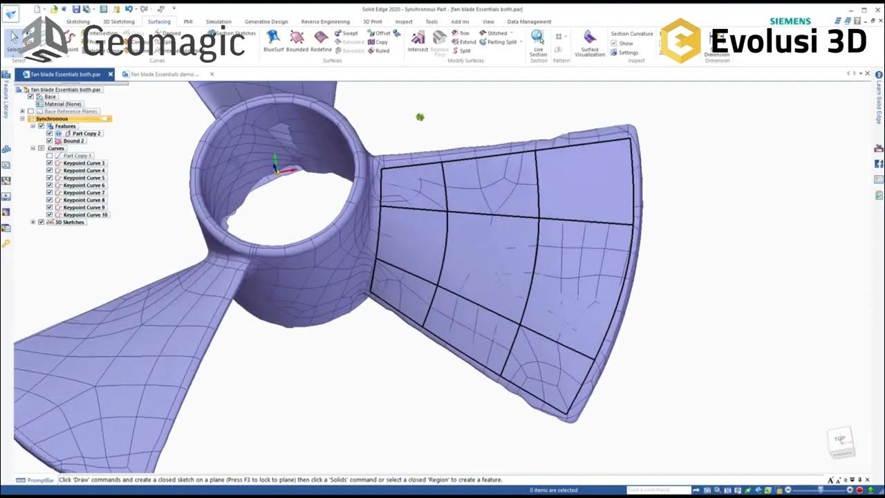 3 Construct Model—Solid Edge SHINING 3D Digitizing Solutions - YouTube