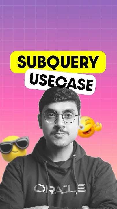 Master Sql Subqueries When We Must Use Sql Subquery Youtube
