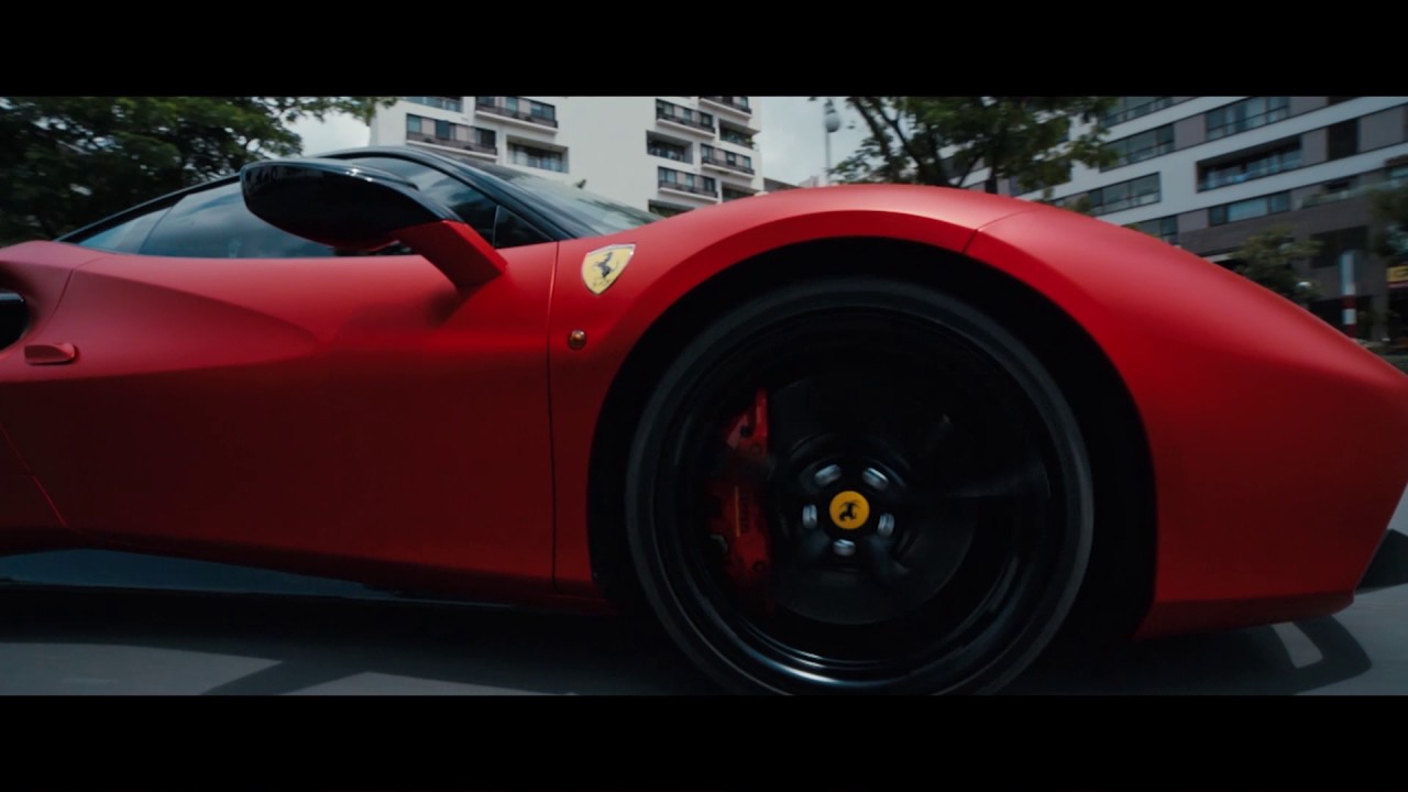 Ferrari wrapped to satin red chrome , excellent! - YouTube