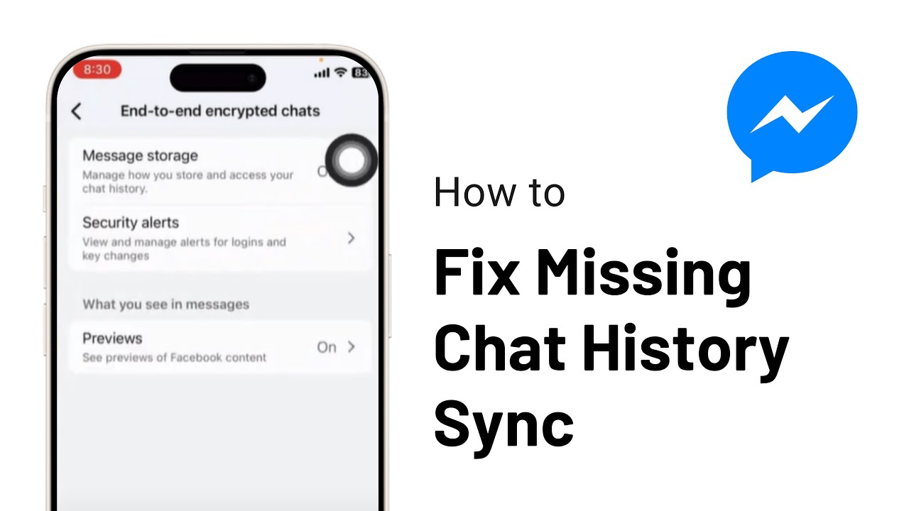 How to Fix Missing Chat History Sync Now Messenger - YouTube
