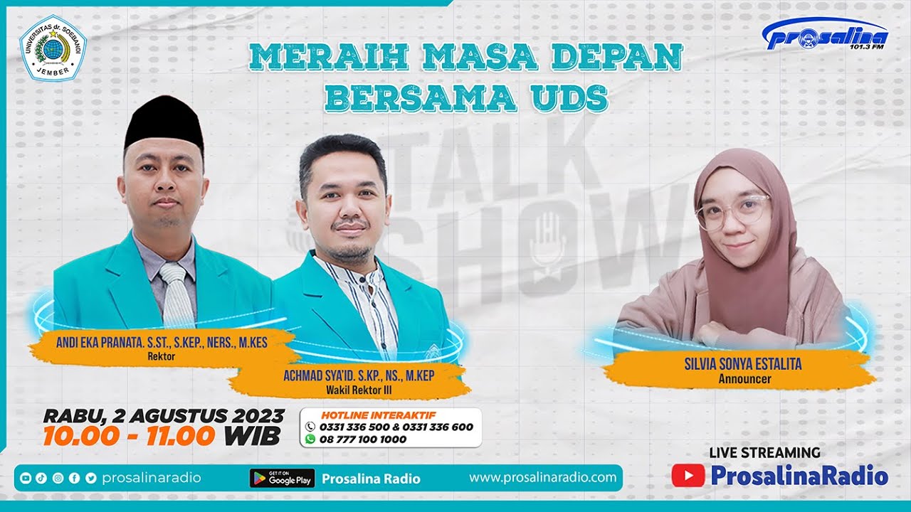 🔴 LIVE : "Meraih Masa Depan Bersama UDS (Universitas dr. Soebandi ...