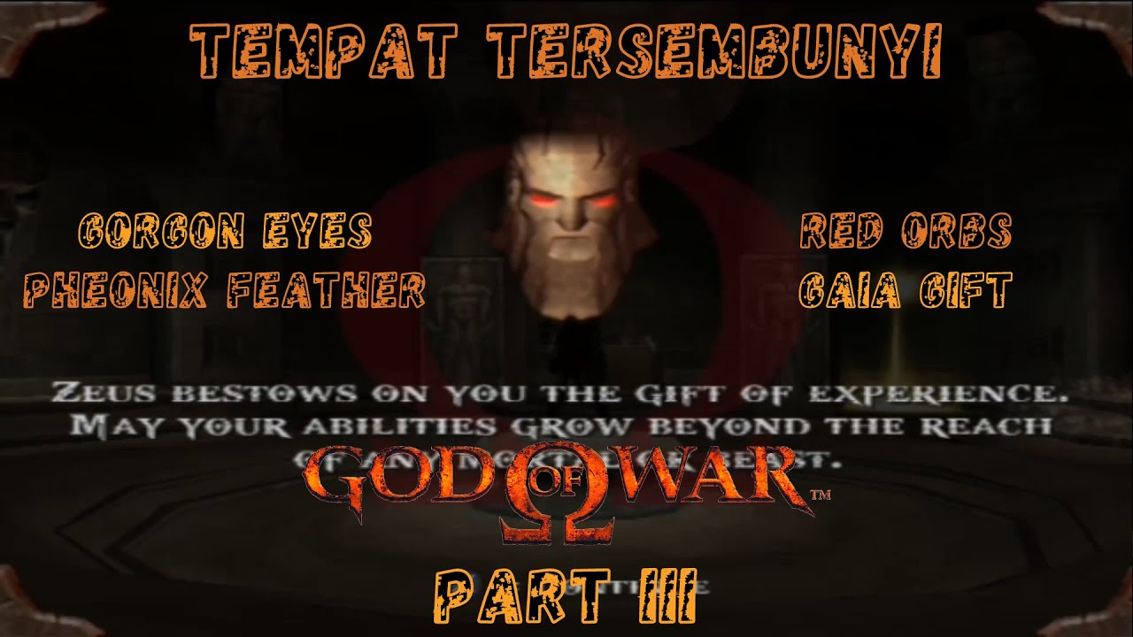 Lokasi Gorgon Eyes, Pheonix Feather, Red Orbs & Muse Keys God Of War 1 ...