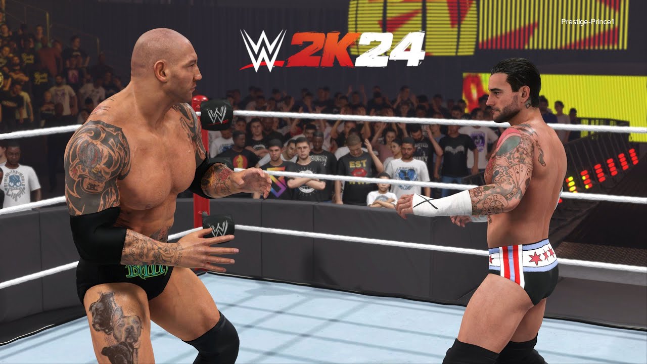 WWE 2K24 - CM Punk Vs Batista FULL MATCH Gameplay (PS5) - YouTube