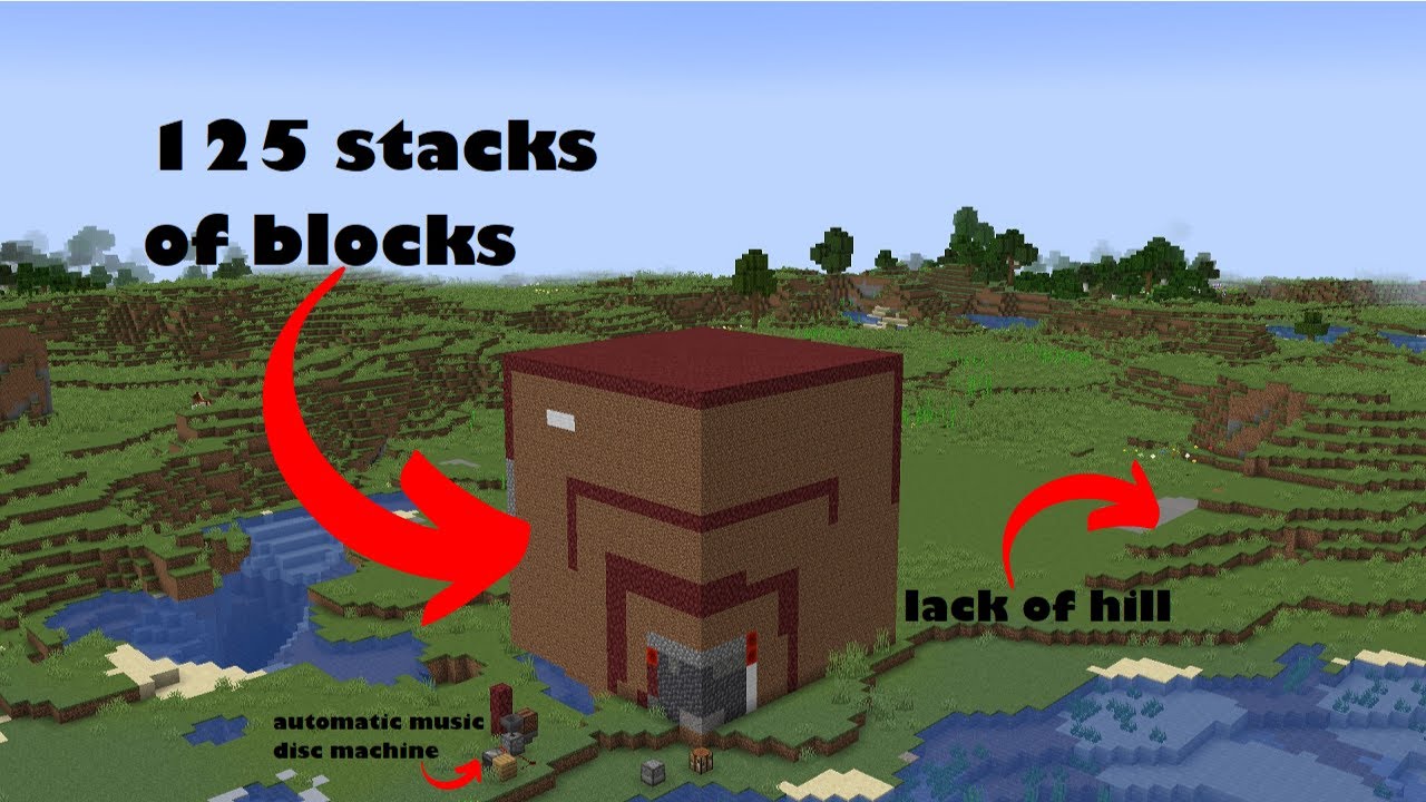 I made a giant cube in minecraft... - YouTube