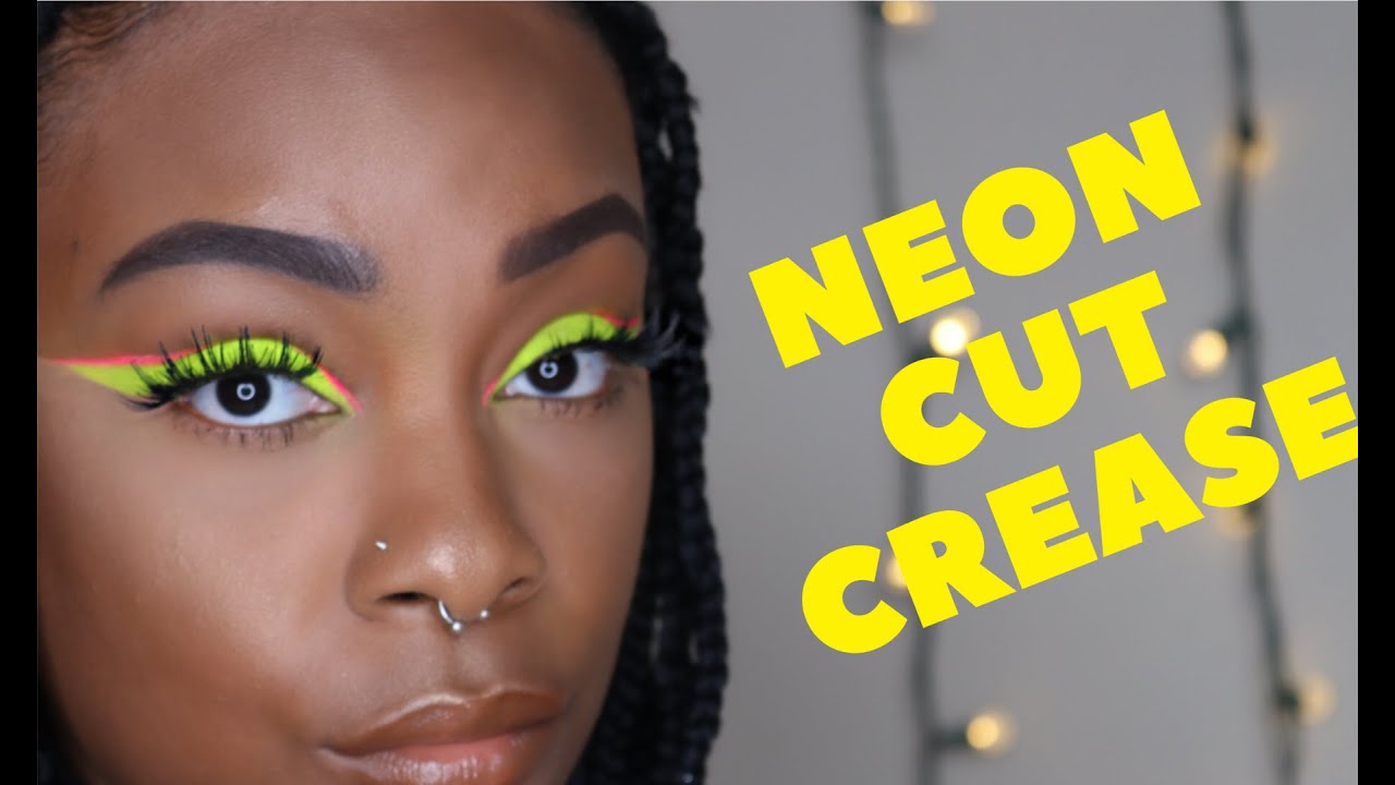 Neon cut Crease on hooded eyes using Myo Makeup - YouTube
