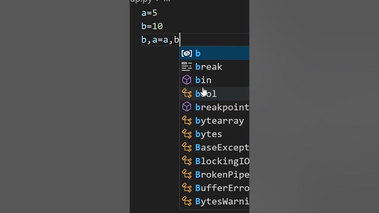 Swap Variables In Python With This One Line Trick 🚀python Programming Coding Pythontips 1394