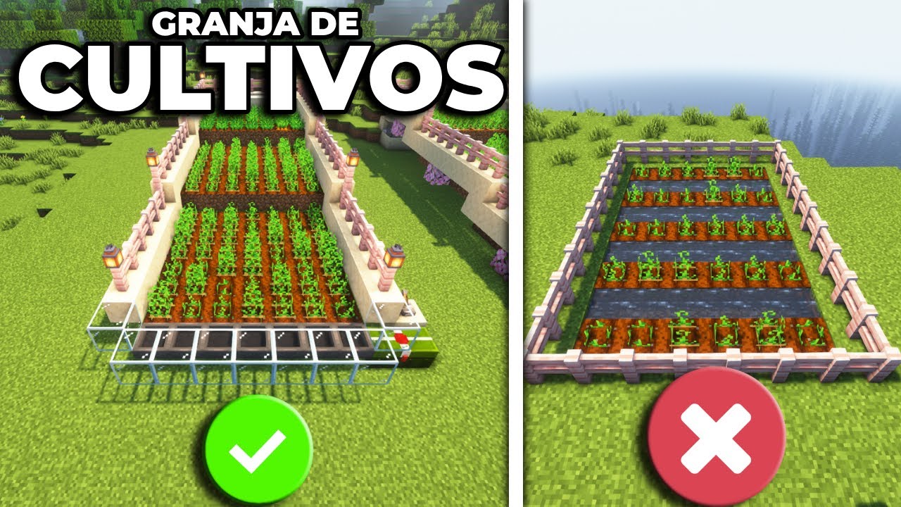 Granja de CULTIVOS AUTOMÁTICA para Minecraft 1.21/1.20 |Java y Bedrock ...