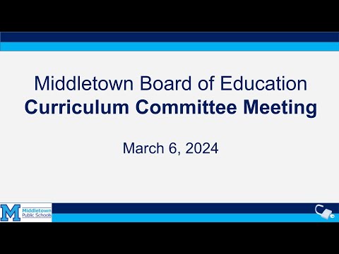 March Curriculum Committee - YouTube