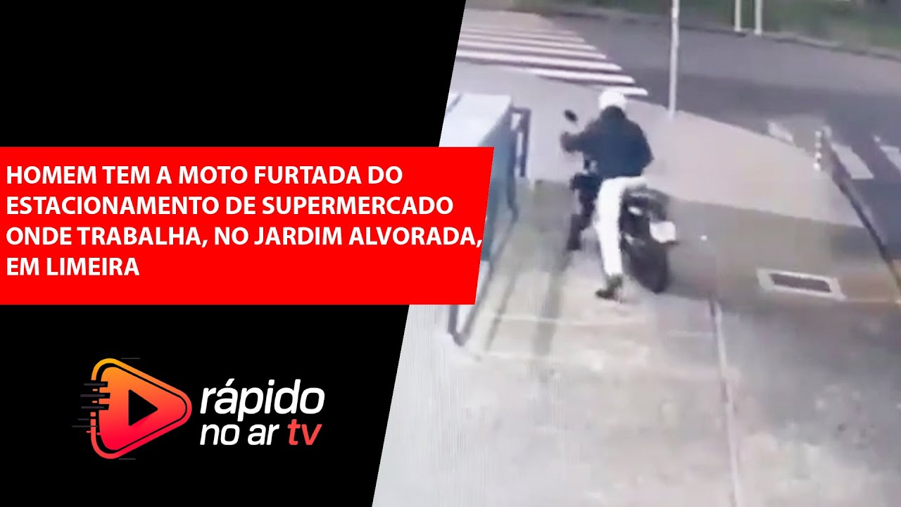Homem tem a moto furtada do estacionamento de supermercado onde ...