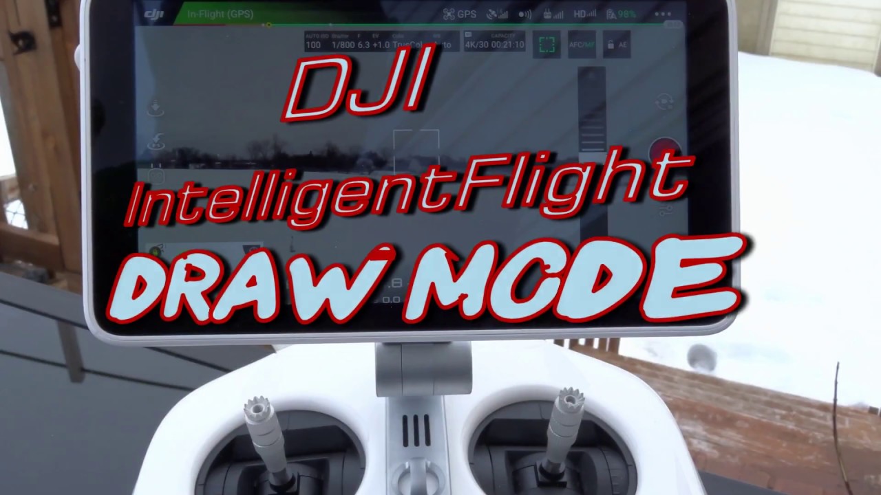 DJI Intelligent Flight Draw Mode - YouTube
