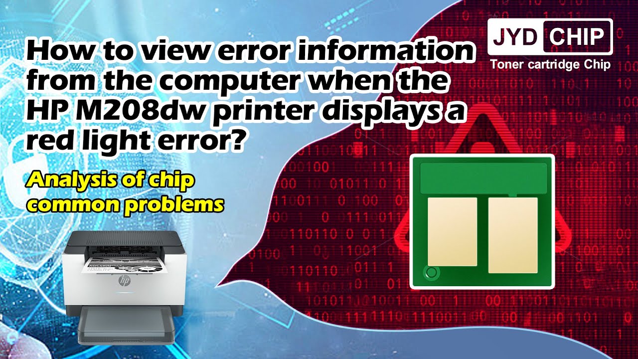 How to view error information from the computer when the HP M208 ...