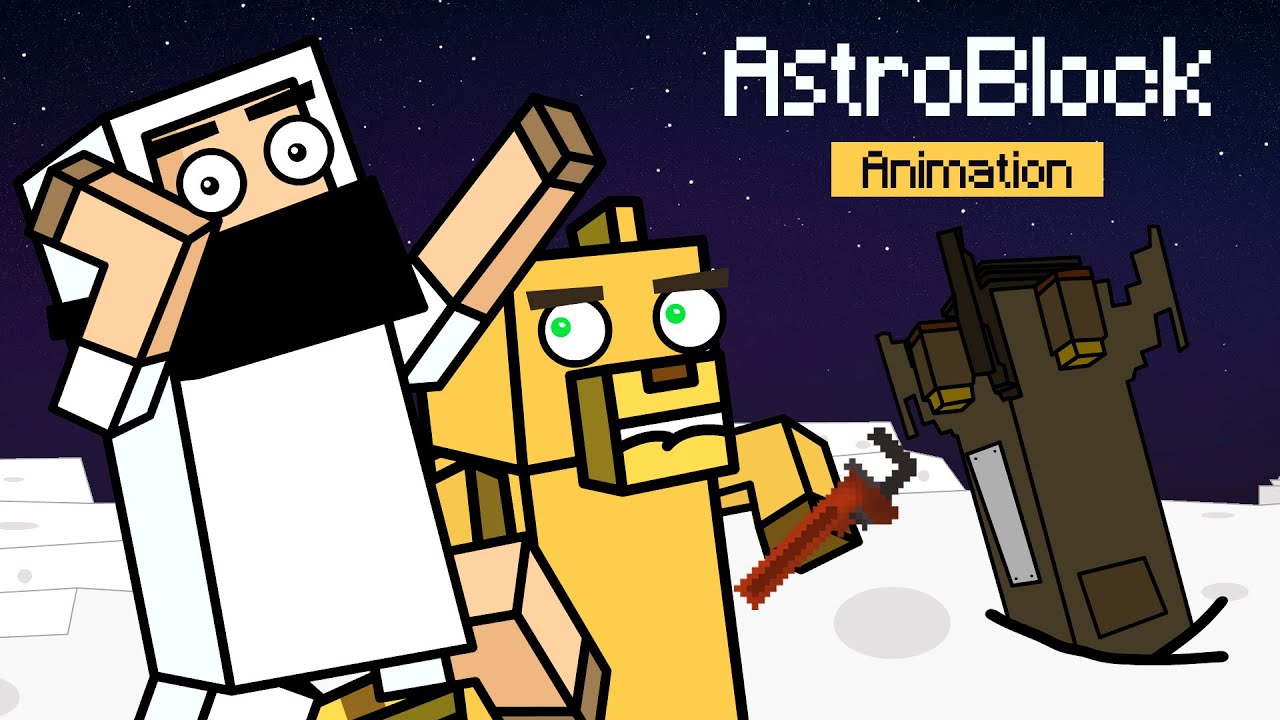 #1 The AstroBlock - Escaping Asteroids But... (Minecraft Animation ...