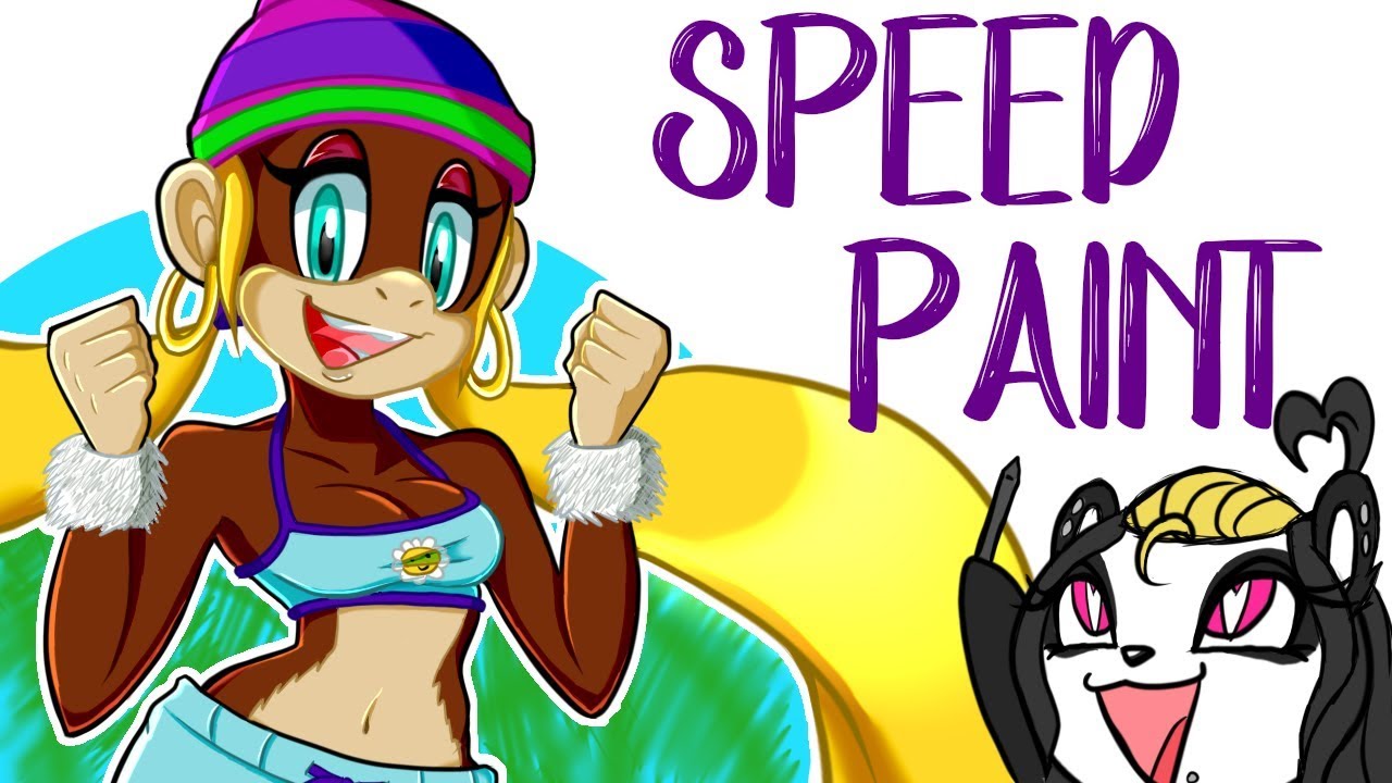 Donkey Kong Country Tiny Kong Speedpaint - YouTube