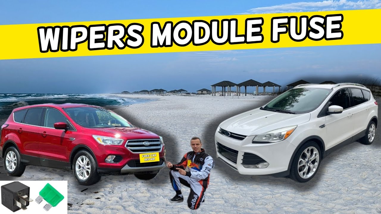 FORD ESCAPE WINDSHIELD WIPERS MODULE FUSE LOCATION 2013 2014 2015 2016 ...