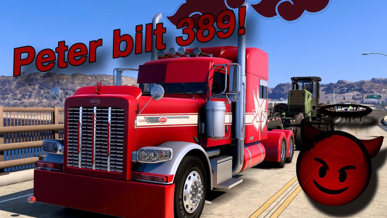 Custom Peterbilt 389 Glider - Jon Ruda (Big Turbo CAT) Heavy Hauling ...