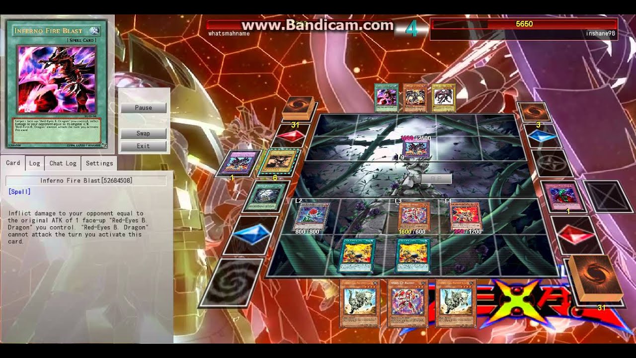 ygopro ranked duels chain beat vs red eyes - YouTube