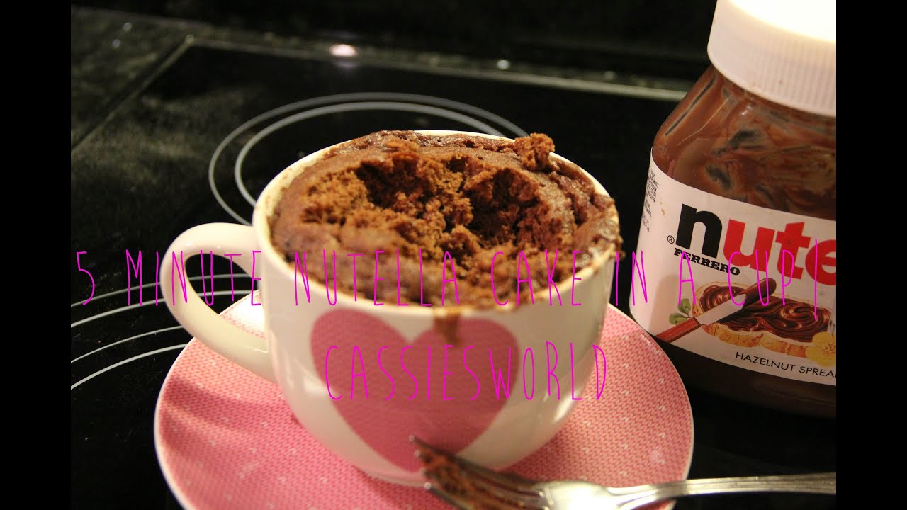 Nutella Cake in a Cup| CassiesWorld - YouTube