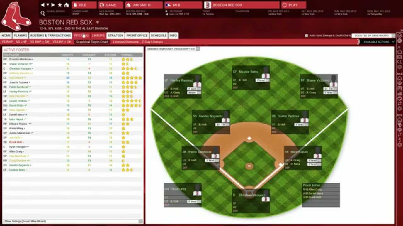 OOTP Baseball 16 Tutorial #1: Gameplay Basics - YouTube