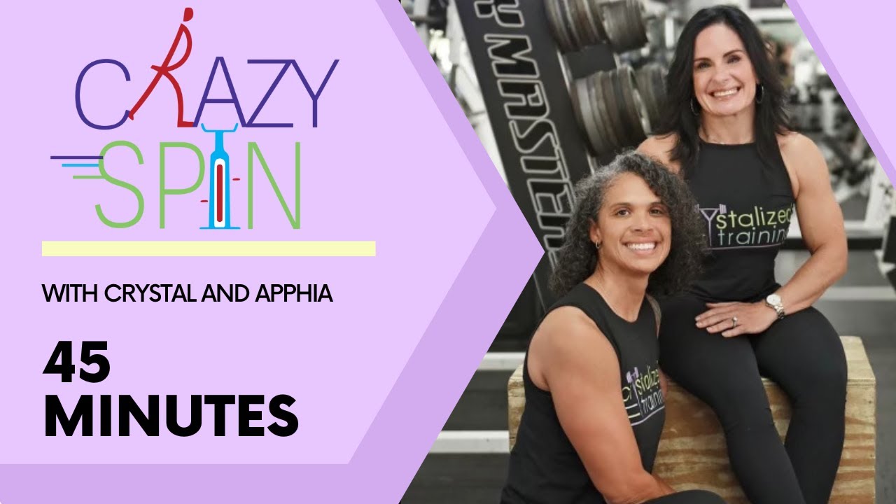 45 MINUTE CRAZY SPIN CLASS - W/ C&A - YouTube