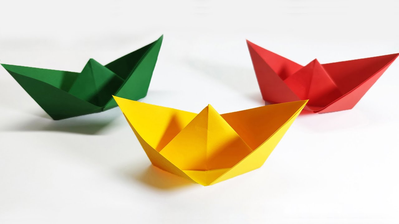 HOW TO FOLD A PAPER BOAT - Origami Boat - YouTube