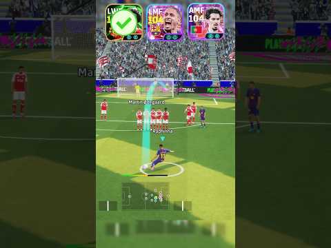 Ji-sung vs Raphinha vs Vitinha Free-kick Challenge 🥶✨ #efootball2026 #efootball2025 #shorts