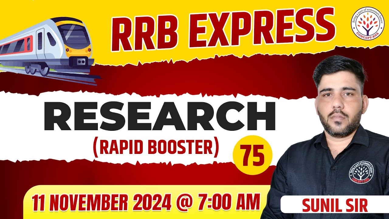 RRB Special Express | Research | Rapid Booster | By Sunil Sir | RRB Special - YouTube