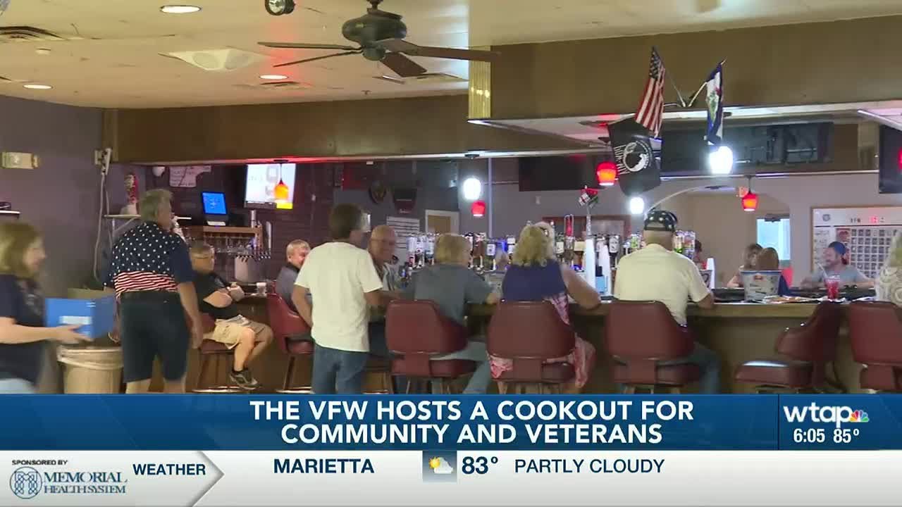 VFW hosts cookout for veterans and community - YouTube