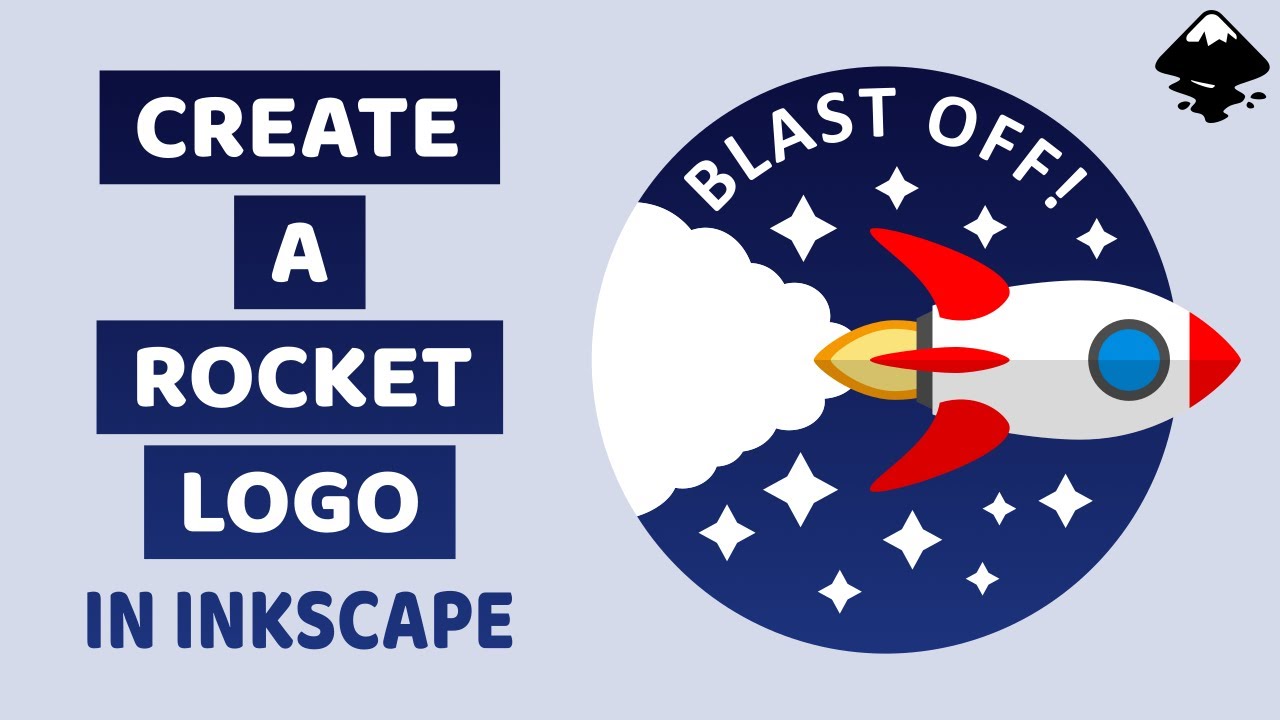Create A Rocket Logo In Inkscape - YouTube