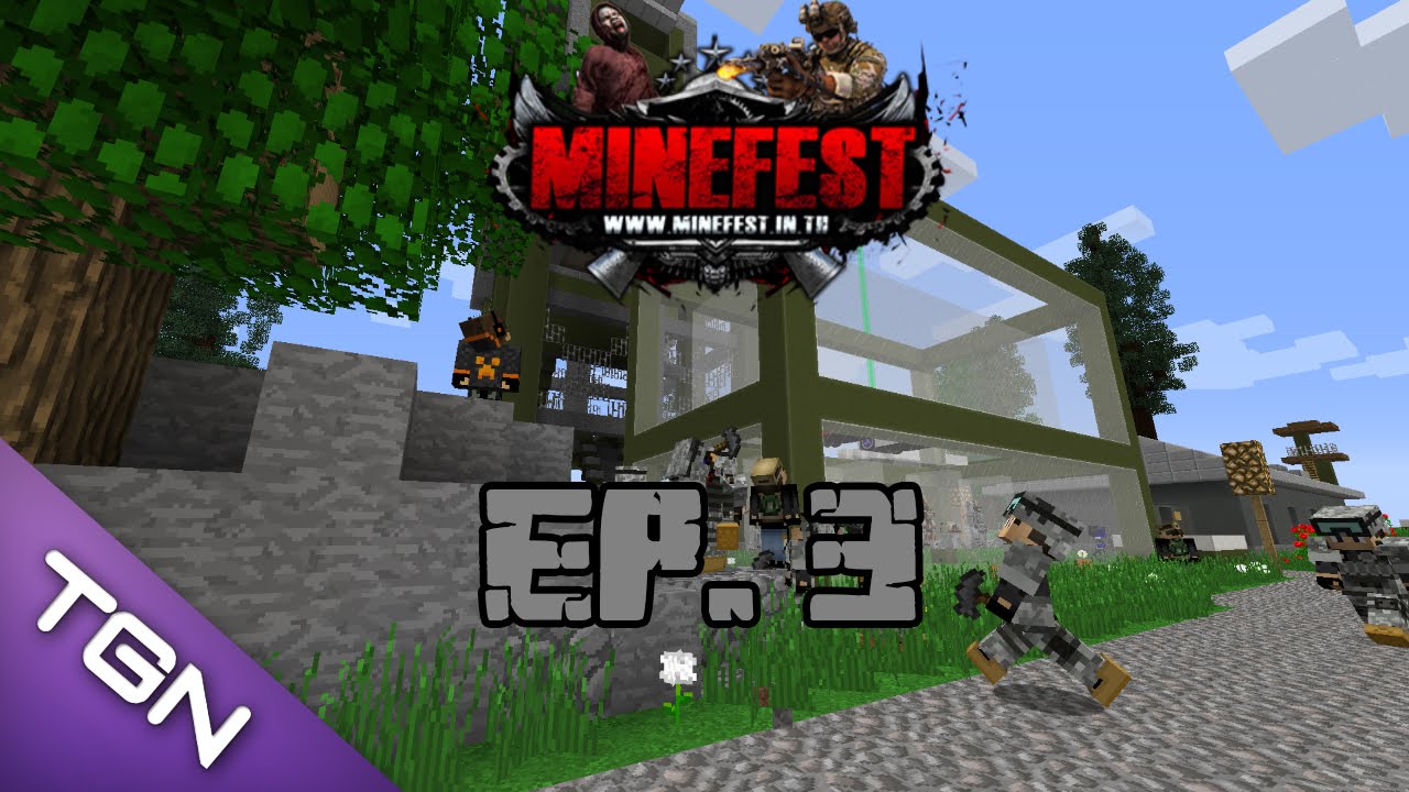 Minecraft เซิฟ Minefest แนว Arma 3 - [EP.3] - YouTube