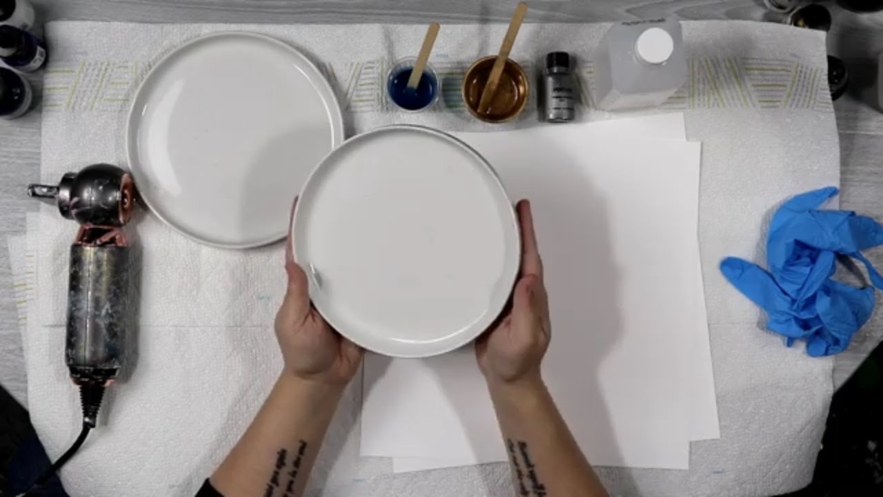 (856) See These Amazing Catch All Trays with Acrylic Pour Technique ...