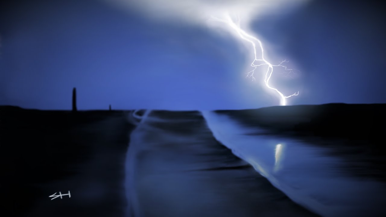 Lightning - Digital Art - YouTube