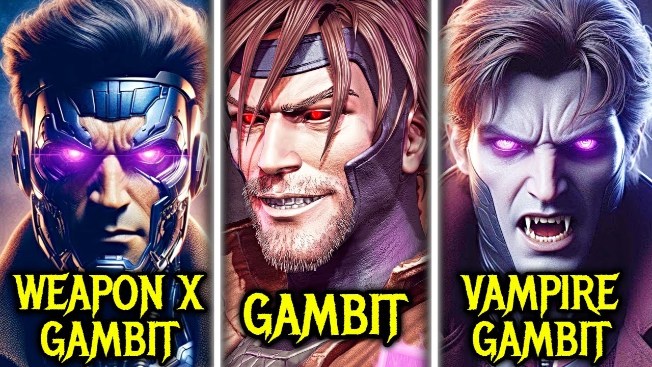 12 (Every) Powerful & Edgy Gambit Variants Of From Different Universes ...
