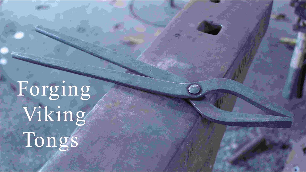 Forging Viking Tongs - YouTube