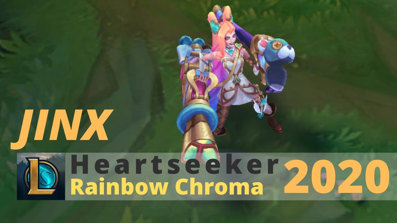 Heartseeker Jinx Rainbow Chroma 2020 - League Of Legends - YouTube