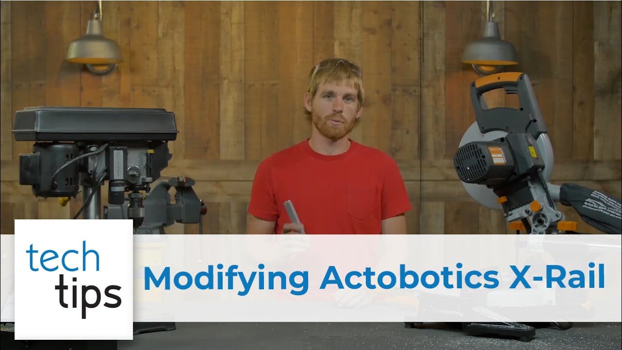 Modifying Actobotics X-Rail - YouTube