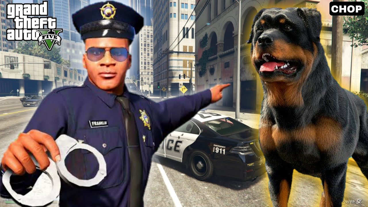 GTA 5 CHOP Surviving? VS POLICE ATTACK😡? ArifeX Gamer - YouTube