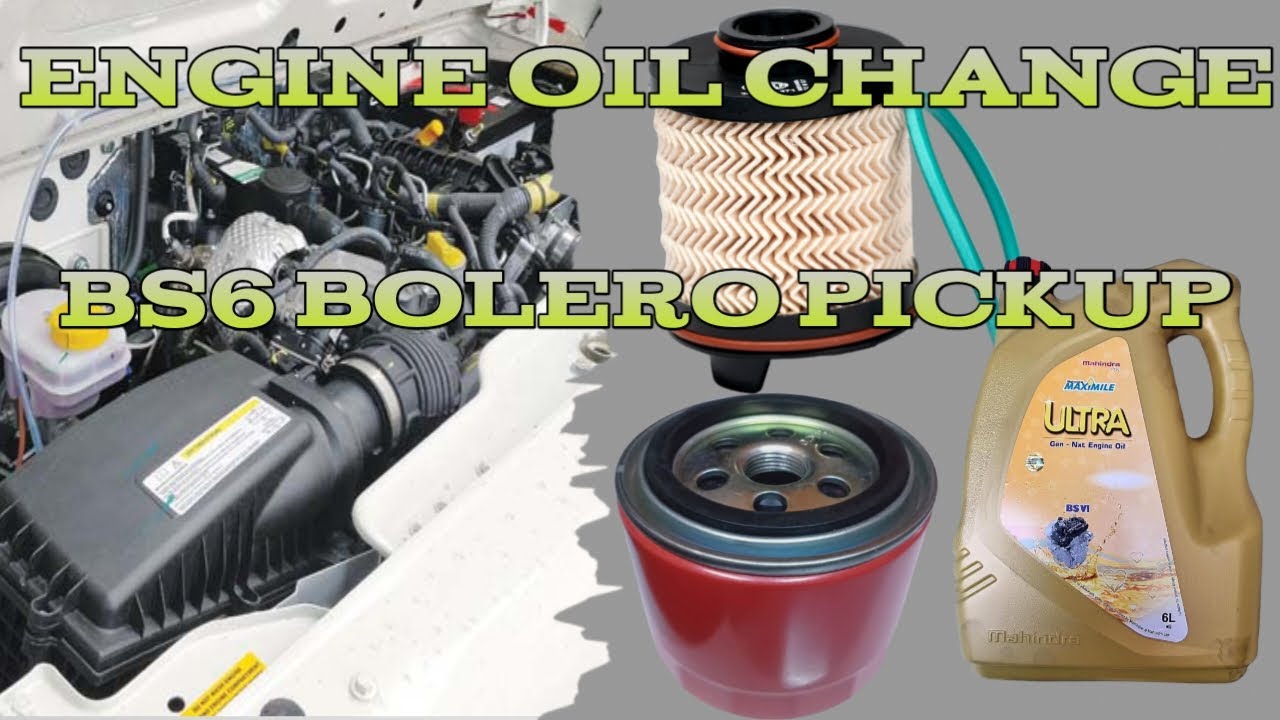how to the bs6 Bolero pickup engine oil change #automobile #mechanic ...