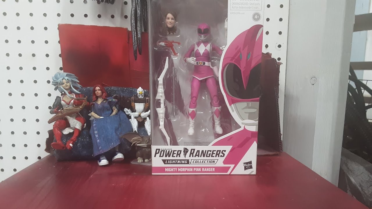Power Rangers Lighting Collection Mighty Morphin Pink Ranger - YouTube