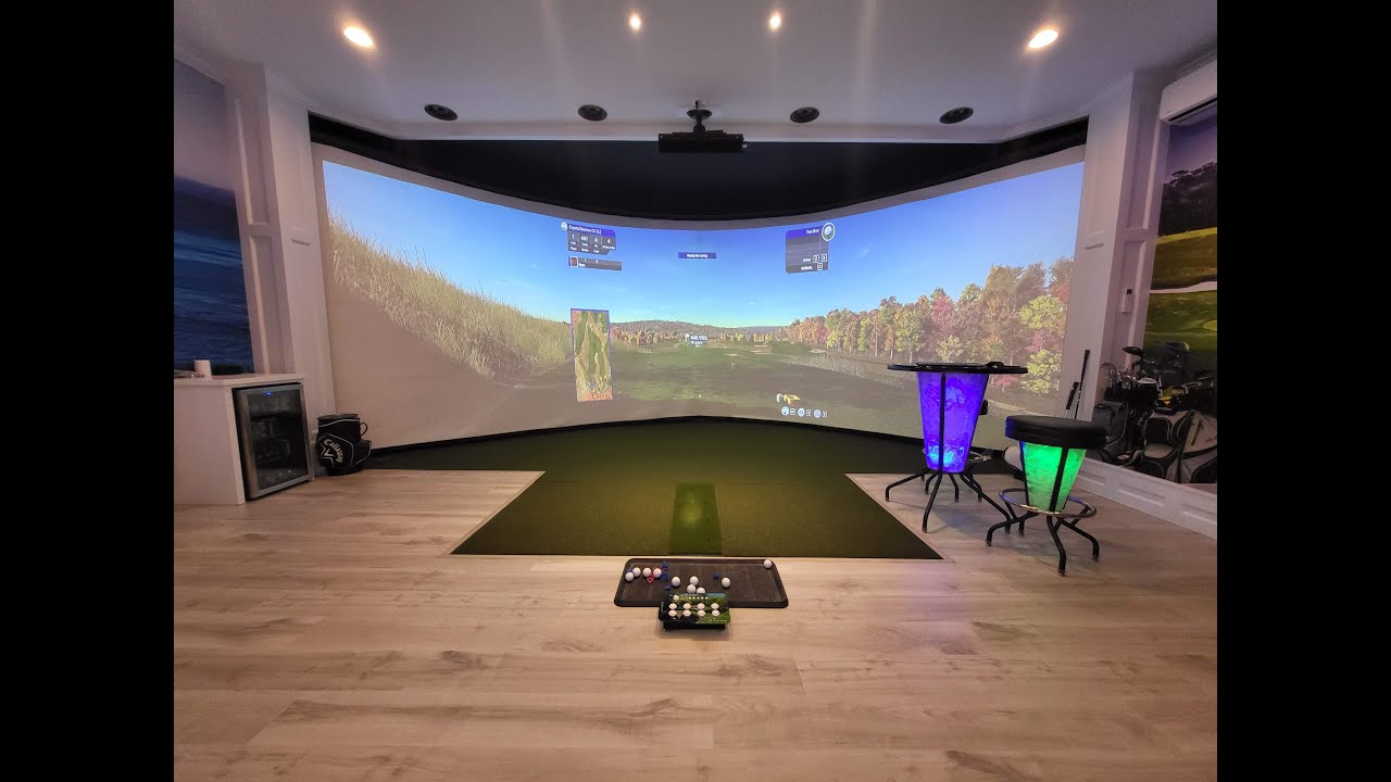 30" Curved Simulator Build Demo - YouTube