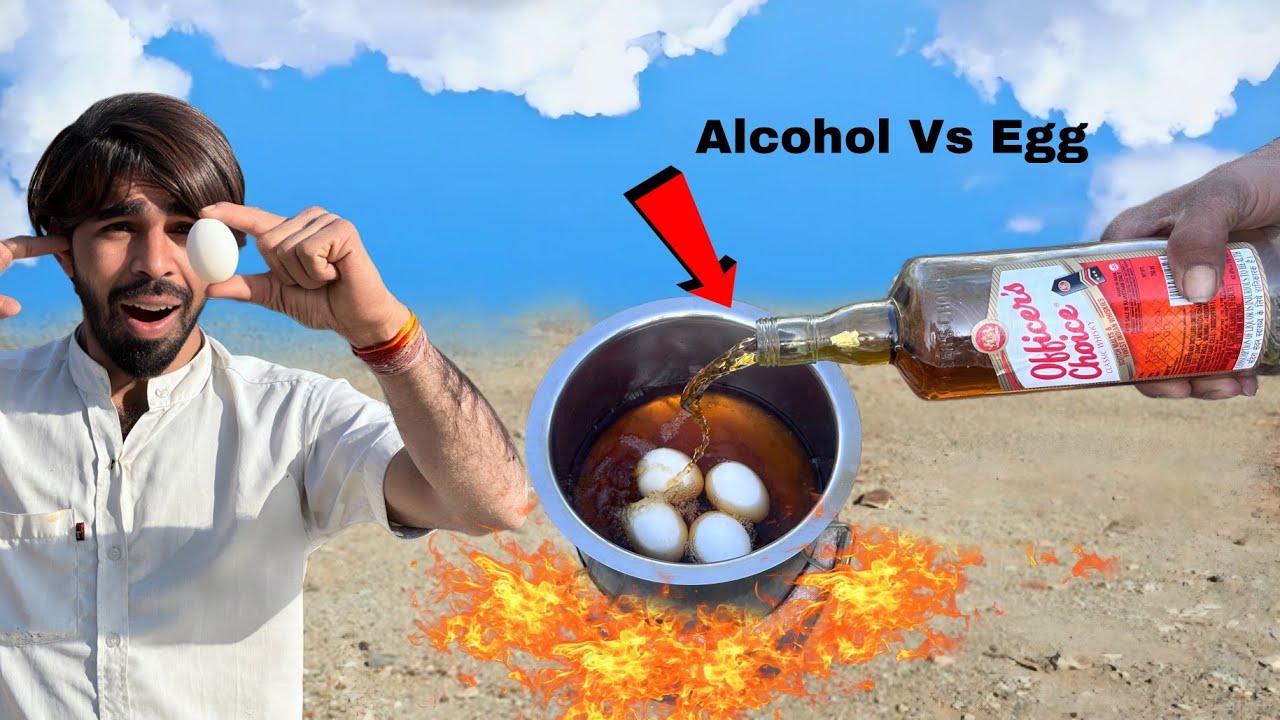 World's First Experiment Alcohol In Egg Boil 🥚- क्या दारू से अंडो को ...