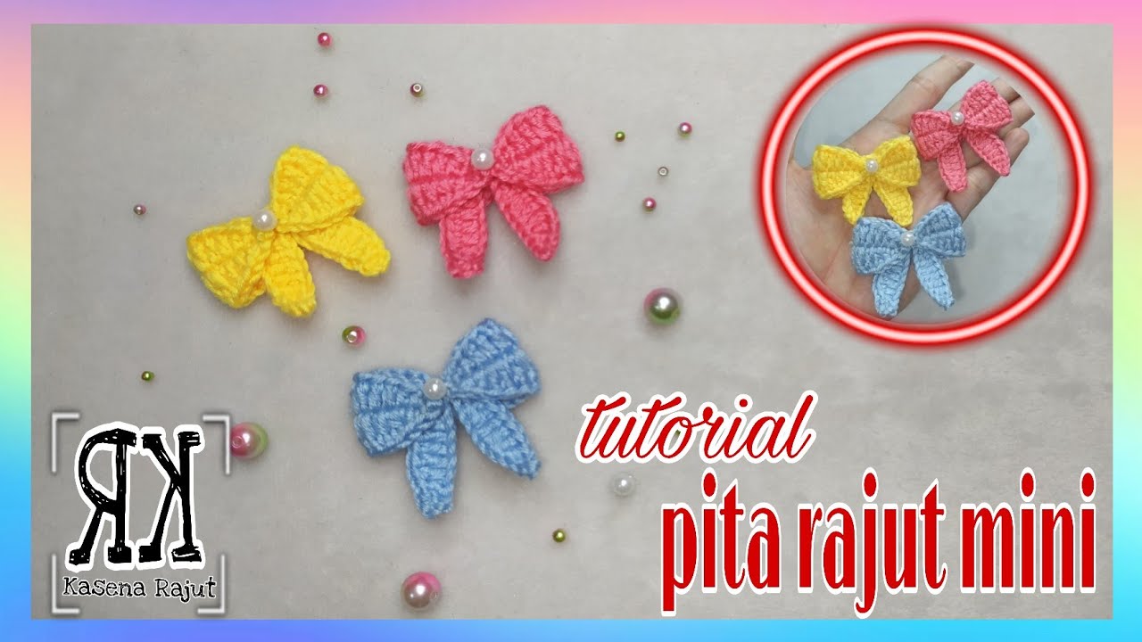 Pita Rajut Mini Untuk Pemula ll Crochet Ribbon For Beginners - YouTube