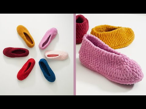 Alize Velluto ile Ev Ayakkabısı / Home Shoes / Домашняя Обувь