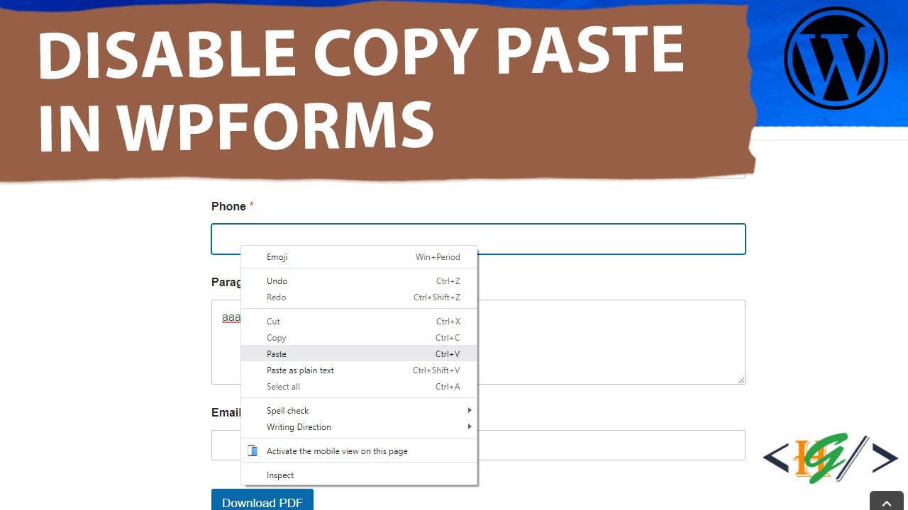 How To Prevent Copy And Paste Inside Your Form In WPForms WordPress How To Prevent Copy And Paste Inside Your Form In WPForms WordPress