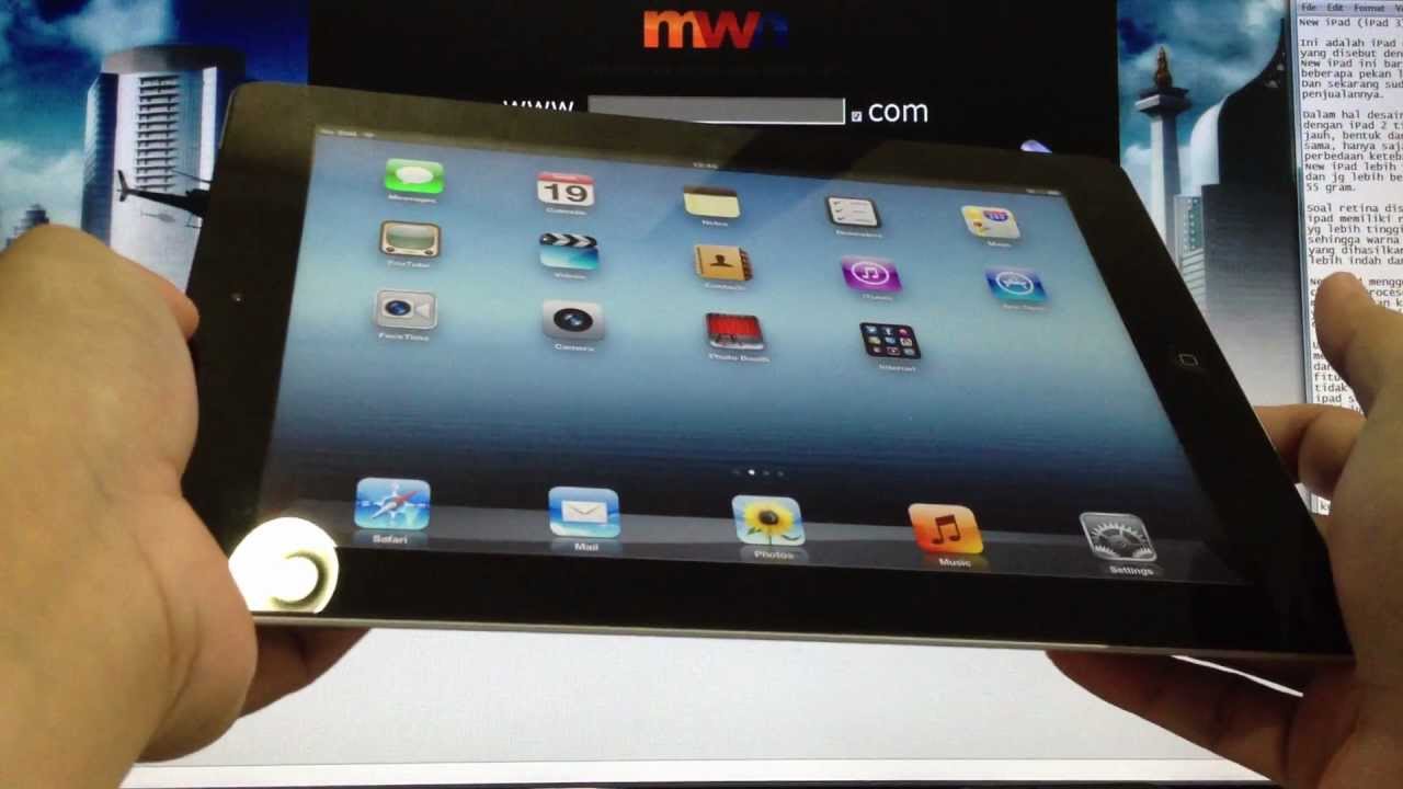 Review: New iPad, aka iPad 3, iPad Generasi ke-3 - YouTube
