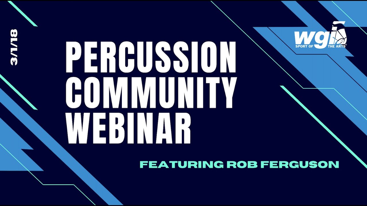 Percussion Webinar with Rob Ferguson - YouTube