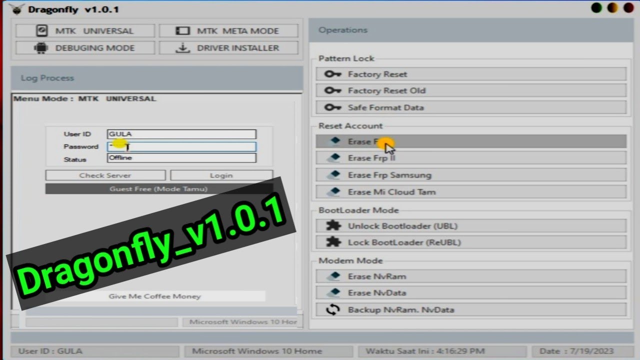Dragonfly v1.0.1. Tools /Dragonfly_v1.0.1|Factory reset|Frp reset|@jajatidas - YouTube