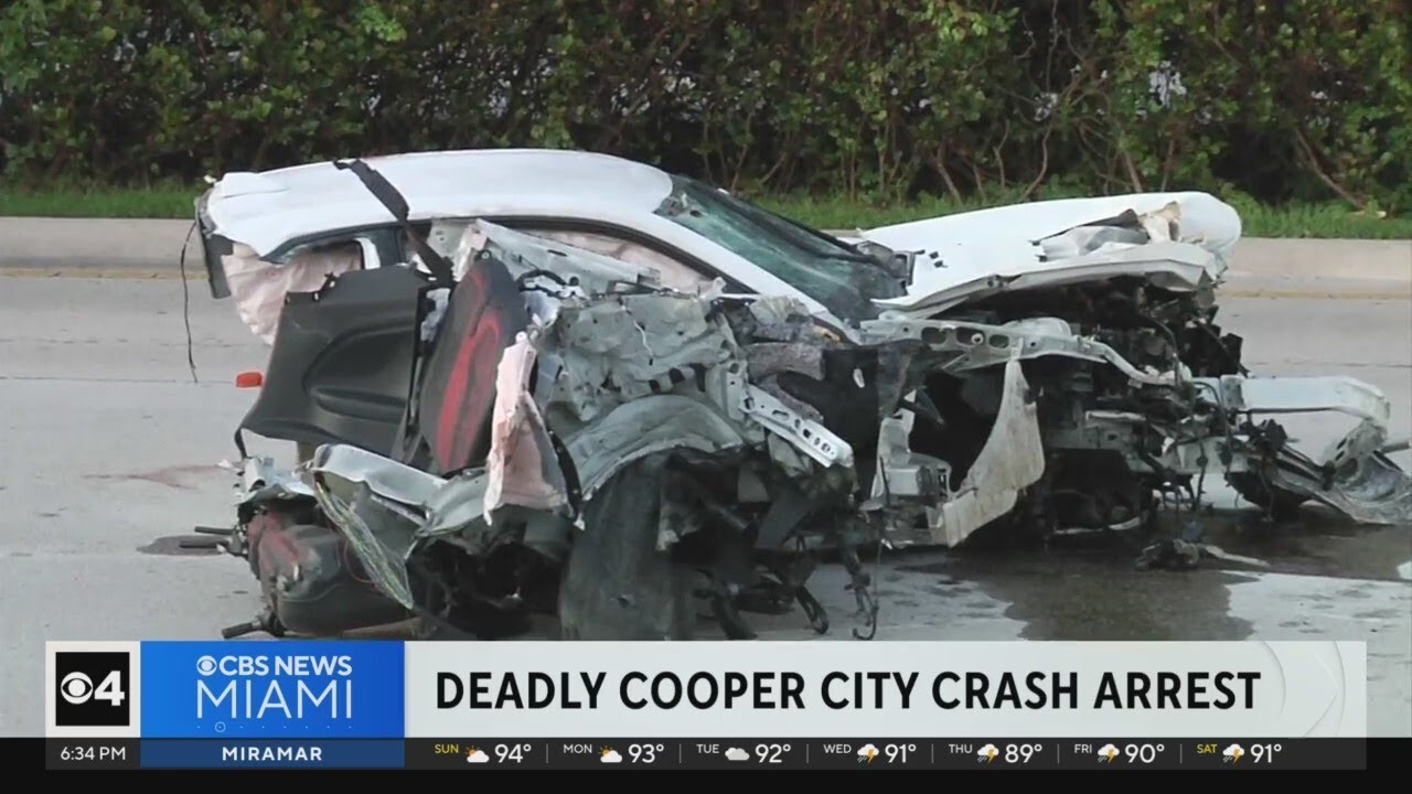 Arrest made in deadly Cooper City crash that killed man, split car in ...