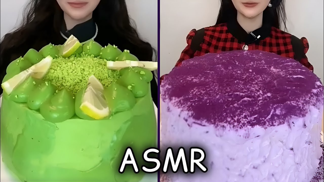 [ASMR] Cream Cake ASMR MUKBANG | ASMR Sounds 🍓 - YouTube