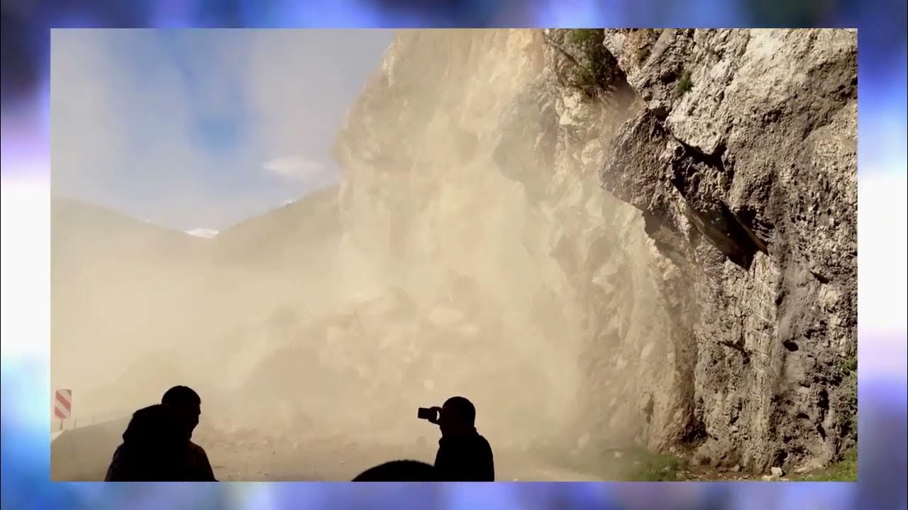 MASSIVE CLIFF COLLAPSE - compilation - YouTube